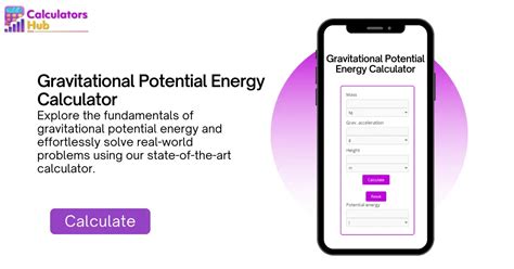 Gravitational Potential Energy Calculator Accurate Calculations