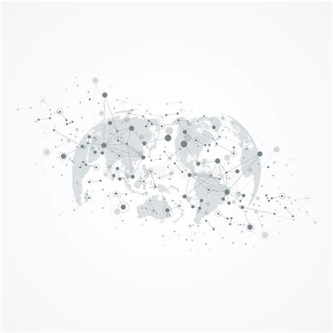 Abstract Cloud Computing Background And Networks Concept With Earth