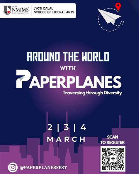Jdsolas Annual Cultural Fest Paperplanes 2023 Starting From Tomorrow Nmims Jyoti Dalal