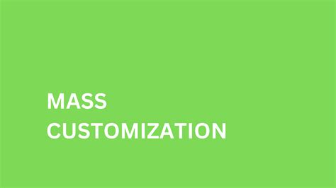 Mass Customization Research On Behance Behance