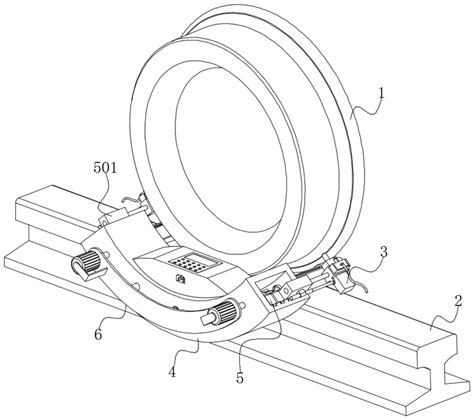一种铁道车轮踏面不圆度快速测量仪