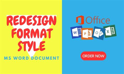 redesign microsoft word document type format edit by ifaatkaisar
