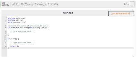 Solved Lab Activity 6231 Lab Warm Up Text Analyzer And