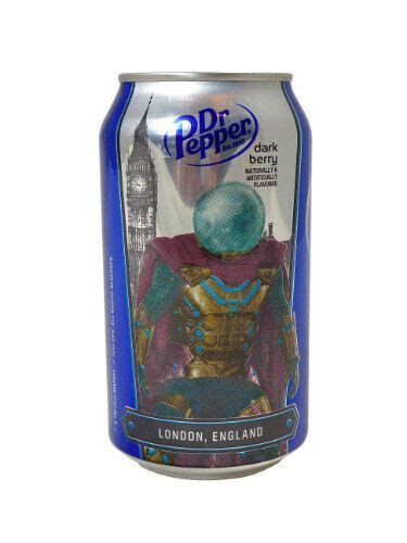 Limited Edition Dark Berry Dr Pepper Spiderman Far From Home Soda Can