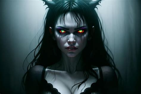 Premium Photo Portrait Of A Young Woman With A Black Mask