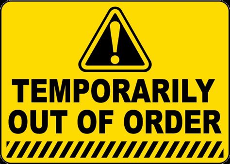 Printable Out Of Order Sign Printablelib