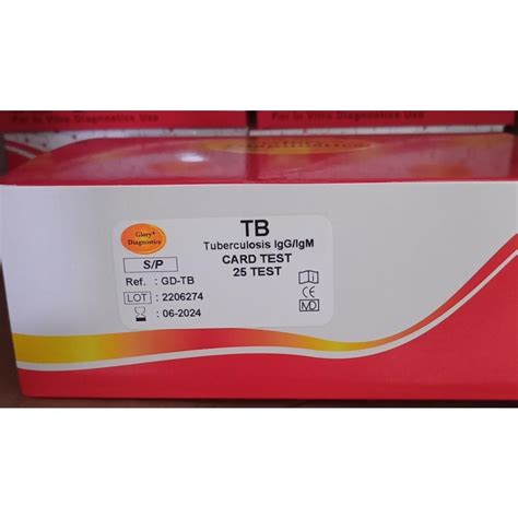 Jual Rapid Test Tbc Tuberculosis Igg Igm 25 Test Card Glory Tb Serum