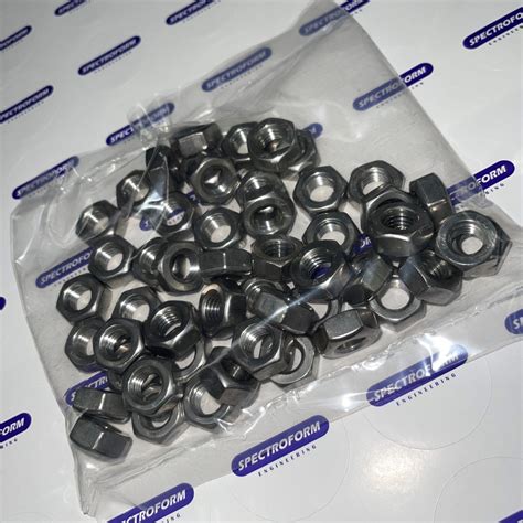 M10 Full Nut 50pk S S Spectroform
