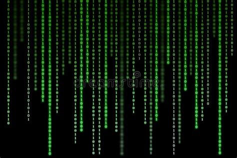 Green Matrix Background Of Binary Numbers Matrix Of Computer Data