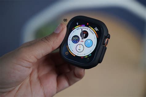 Silicon Black Protective Bumper For Apple Watch 49 Mm Series Ultra