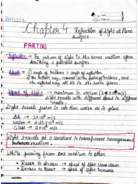Ch 4 Refraction Through Plane Surface Class 10 Icse Pdf