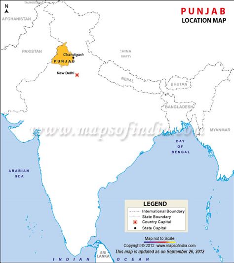 Punjab Location Map