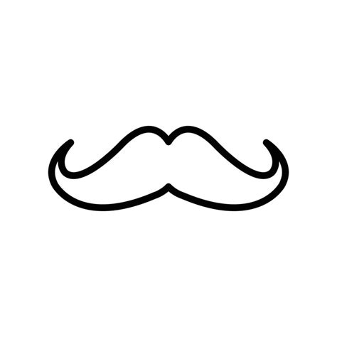 Mustache Icon Vector Design Template 11083906 Vector Art At Vecteezy