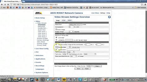 How To Set Date And Time On Axis Camera YouTube