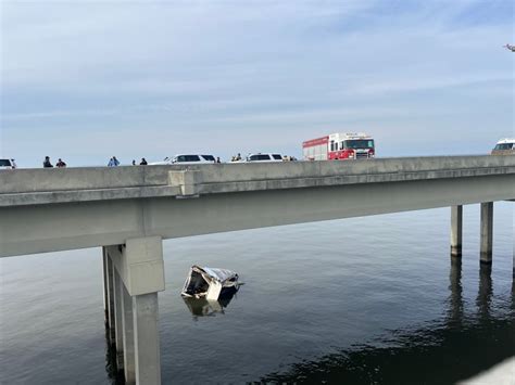 one rescued after crash involving box truck on twin span