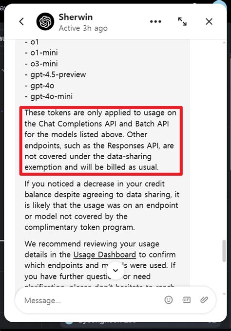 Free Tokens On Traffic Shared With Openai Extended Through April 30 2025 Api Openai