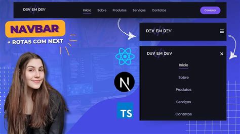 Como Fazer Uma Navbar Responsiva Com React Nextjs E Typescript Youtube