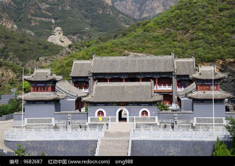 圣莲山玉皇庙和老子雕像高清图片下载 红动中国