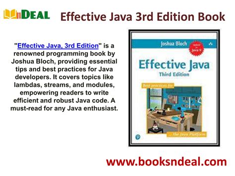 Effective Java 3rd Edition Book Book Deal Page 1 6 Flip Pdf