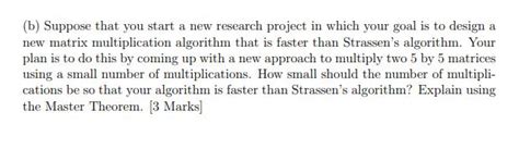 Solved Divide And Conquer Algorithms A Master Theorem Chegg