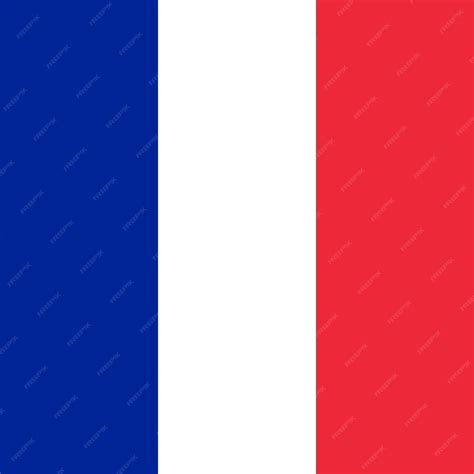 프랑스 국기 디자인 프리미엄 벡터
