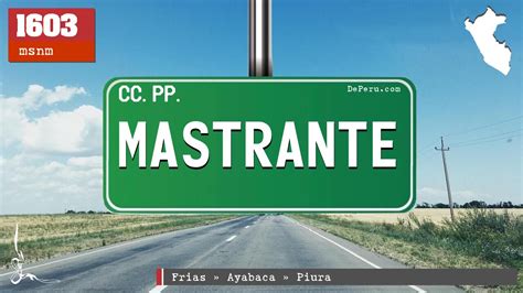 Mastrante En Piura Centros Poblados