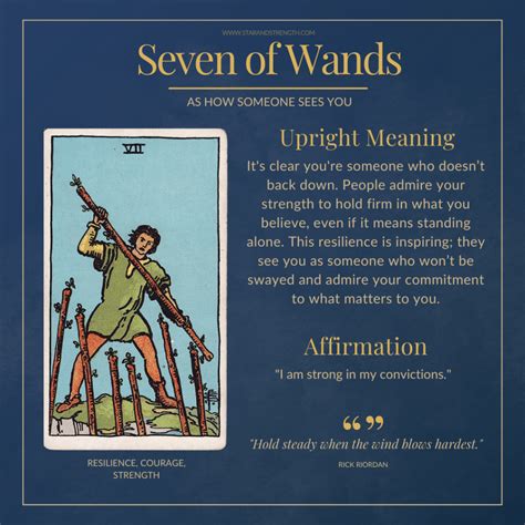 Seven Of Wands As How Someone Sees You Free Tools Included Star And