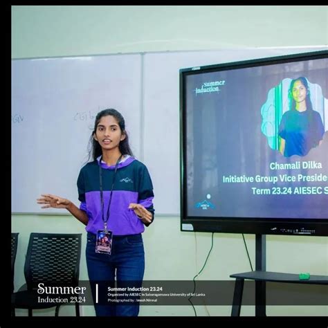 Aiesec Susl Volunteering Teamwork Summerinduction Chamaali Dilka
