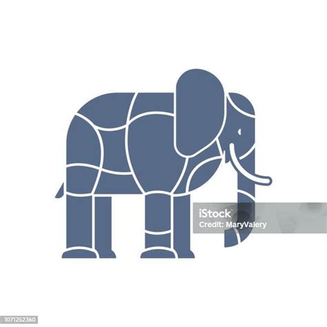 고기 코끼리의 커트 주교의 다른 부분 고기 실루엣 구성표 라인입니다 육 짐승을 절단 하는 방법 고기에 대 한 포스터 정육점 다이어그램을 저장합니다 바베 큐 스테이크 음식