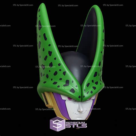 Cosplay Stl Files Perfect Cell Mask Dragonball 3d Print Wearable