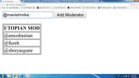 Jquery Add Table Decoration Examples