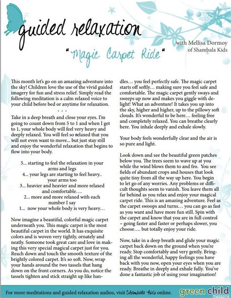 Printable Guided Meditation Script