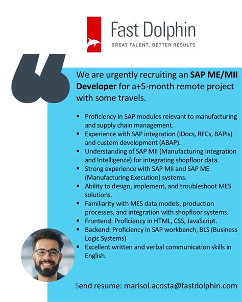 Fast Dolphin On Linkedin Sap Me Mii Developer Remote Mexico 13