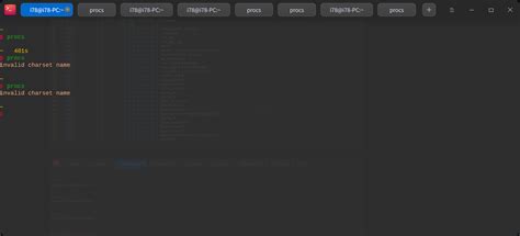 Invalid Charset Name Issue 366 Dalance Procs GitHub