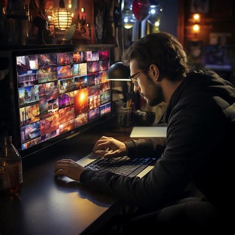 Premium Ai Image Computer Network