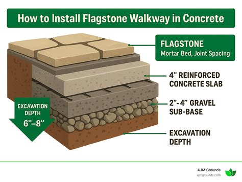 How To Install Flagstone Walkway In Concrete 7 Best Proven Steps 2025