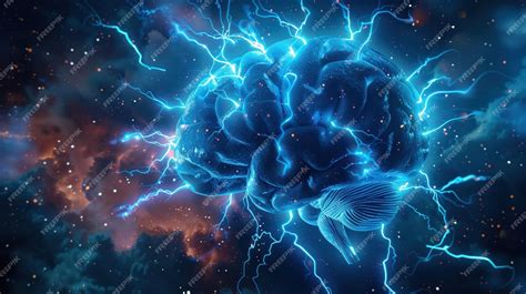 Premium Photo Electric Brain Synapses And Neural Network Concept Digital Art Representation Of
