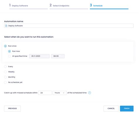 Deploy Software Documentation Action1