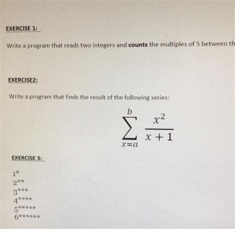 Solved EXERCISE Write A Program That Reads Two Integers Chegg