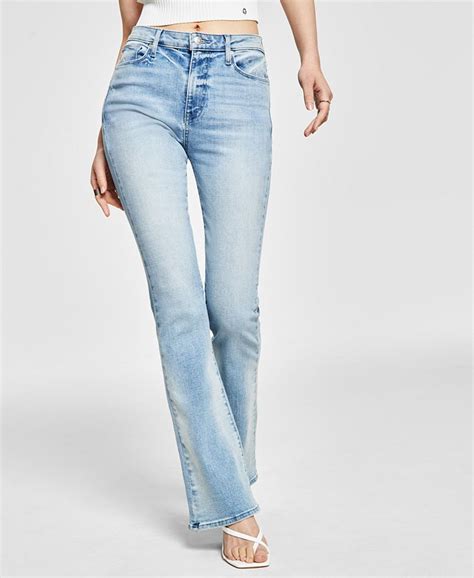 Guess Womens Eco Sexy High Rise Flared Jeans Macys
