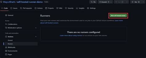 Setting Up A Self Hosted Runner On Github Actions Dev Community