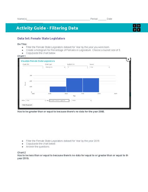 Lesson 3 Activity Guide Filtering Data Names