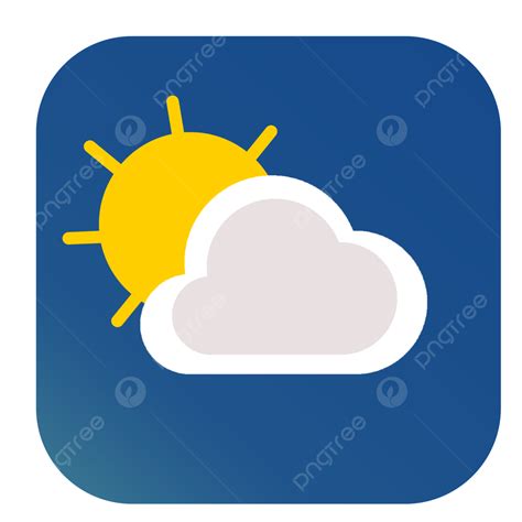 날씨 아이콘 맑은 흐림 날씨 Png 일러스트 및 Psd 이미지 무료 다운로드 Pngtree