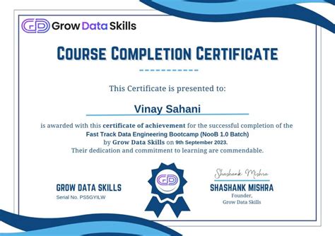Vinay Sahani On Linkedin My Data Engineering Boot Camp Certificate Here I Learned About Sql