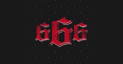 666 The Number Of The Beast 666 Posters And Art Prints Teepublic