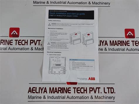 Abb Fmbt 21 Modbus Tcp Adapter Module Aeliya Marine