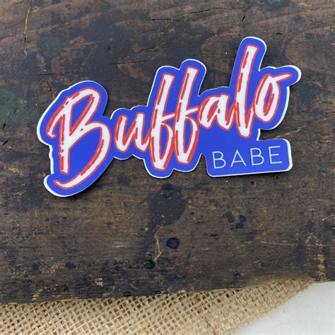 Sticker Buffalo Babe Red Blue And White