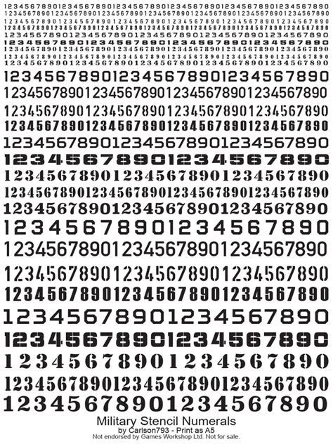 Stencilled Numerals Pdf
