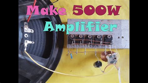Easy Method How To Make 500w Amplifier Using Transistor D718 Amplifier Subwoofer Amplifier