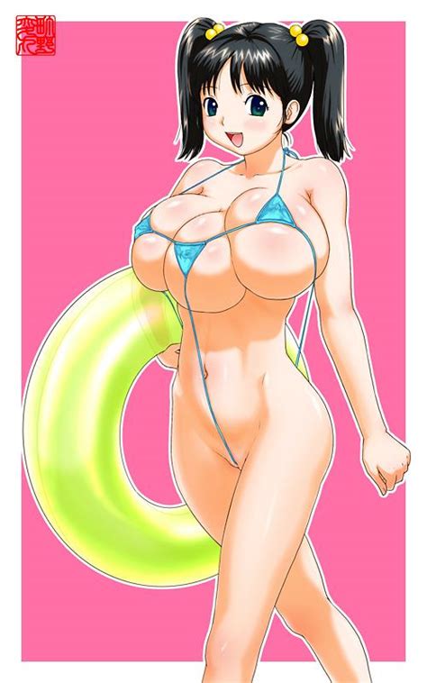 Rule 34 3 Breasts Black Hair Breasts G String Large Breasts Machino